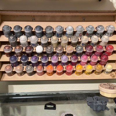 Wall Mounted Hobby Paint Storage Rack Horizontal - Etsy