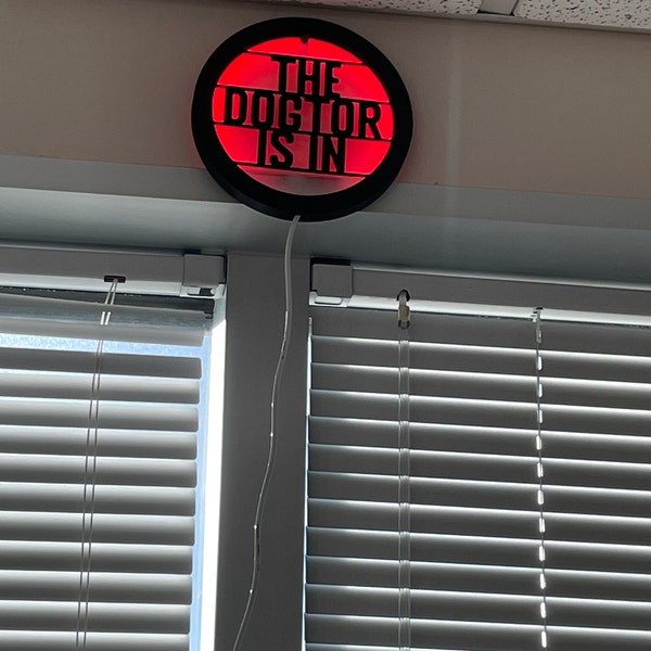 3" Busy Work Indicator on Call Light Sign - USB Powered With Switch - Etsy