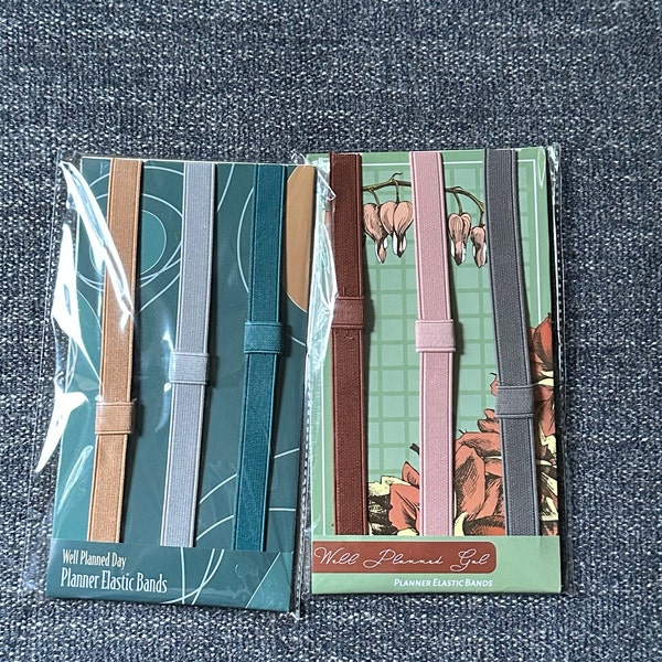 Elastic Bands With Pen Holder for Planners, Books, or Journals, 3 Bands ...