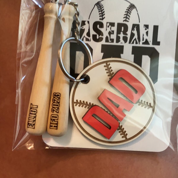 Personalized Baseball Card Ornament Keychain Backpack Tag Team Gift ...