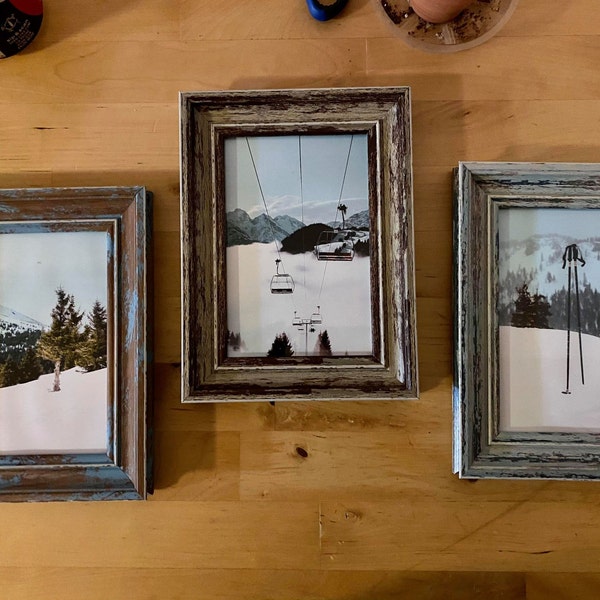 Set of 3 Ski Lift Prints, Printable Winter Chalet Decor, Snowy ...