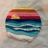 Abstract Ocean Sunset Hand Embroidery Pattern PDF for Advanced ...