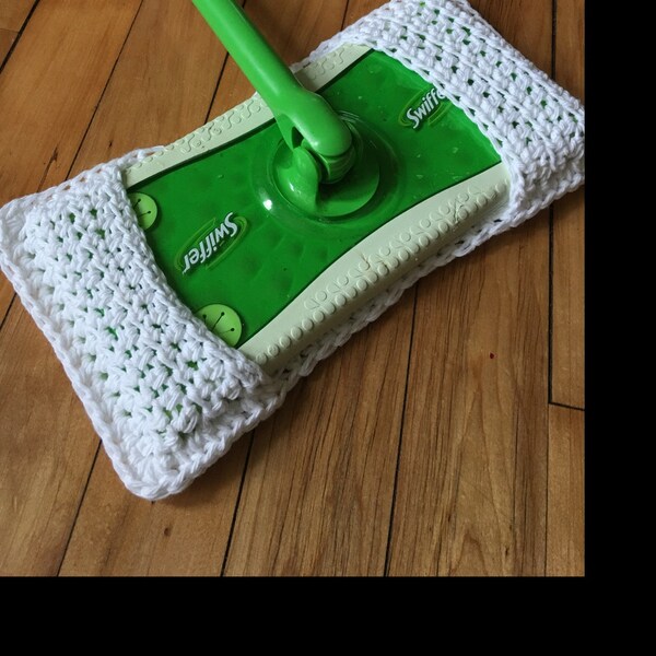 Crochet Pattern - Reusable Crochet Sweeper Cover Pattern - Sweeper Pad ...