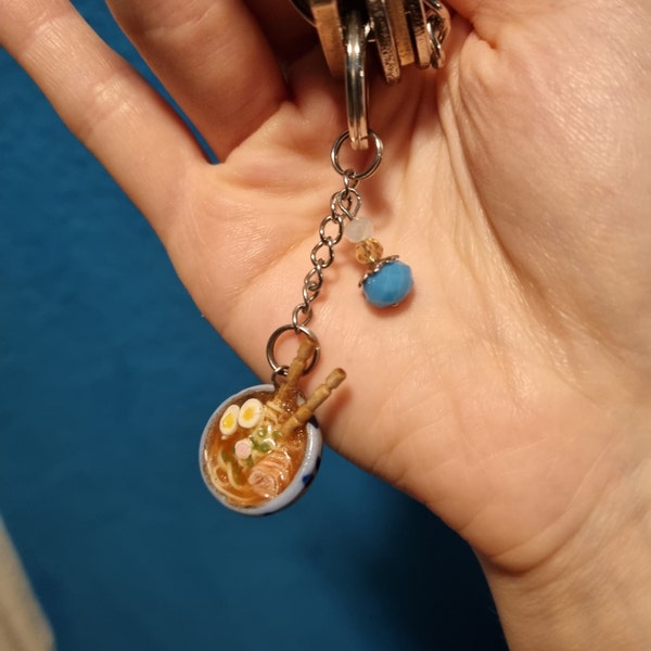 Polymer Clay Ramen Bowl Charm Necklace, Miniature Food Jewelry, Kawaii ...