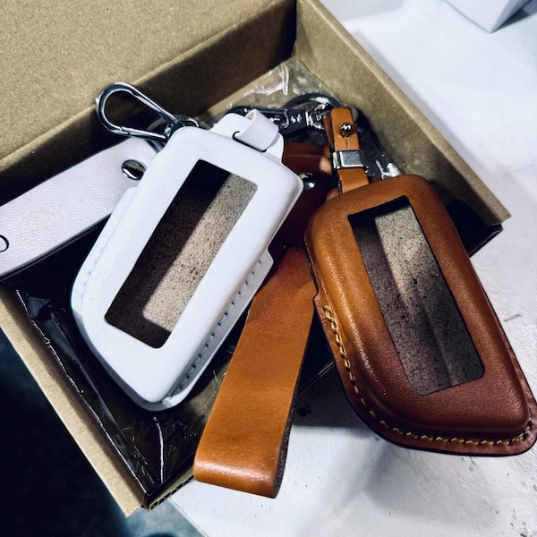 Personalized Leather Square Business Card Holder 2.5x2.5 in Custom ...