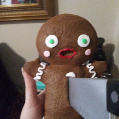 Killer Gingerbread Man With Knife - Etsy