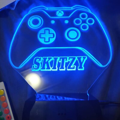 Game Controller Night Light, Personalized Free, LED Night Lamp, With ...