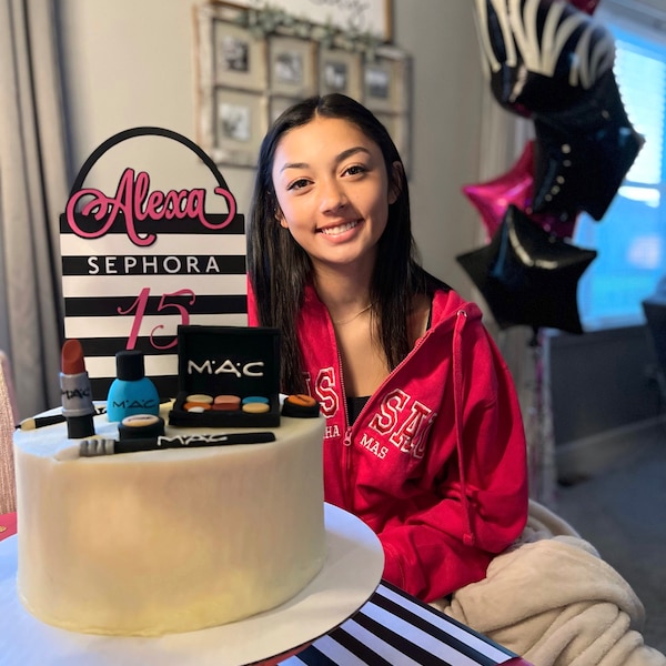 Makeup Bag Cake Topper / Sephora Inspired Bag Cake Topper / Makeup ...