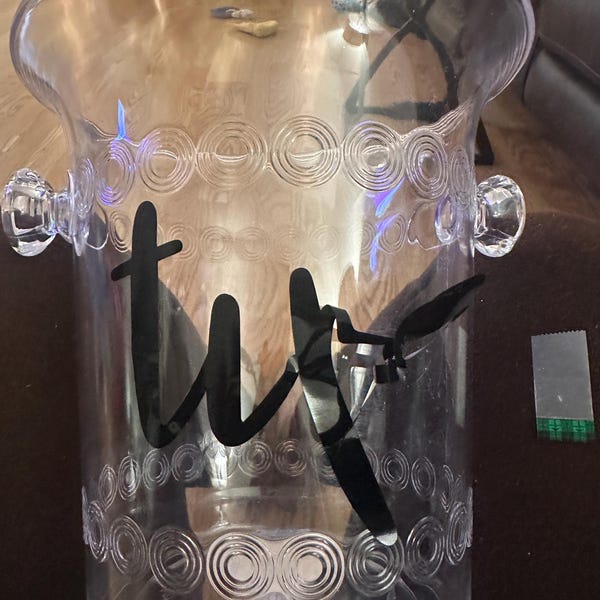 Tips Thank You! Vinyl Decal - Vinyl Lettering for Tip Jar - Removeable ...