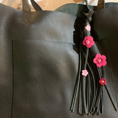 Extra Large Black Leather Tote Bag , Oversized Work and Travel Computer ...