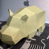 Red Bull Papercraft Template, Abstract Low Poly 3D Origami, Home Decor ...