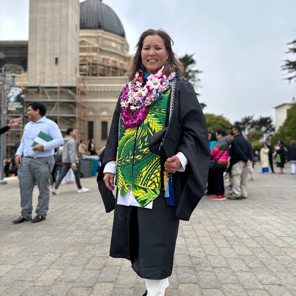 Handmade Metallic Polynesian Graduation Stole - Etsy