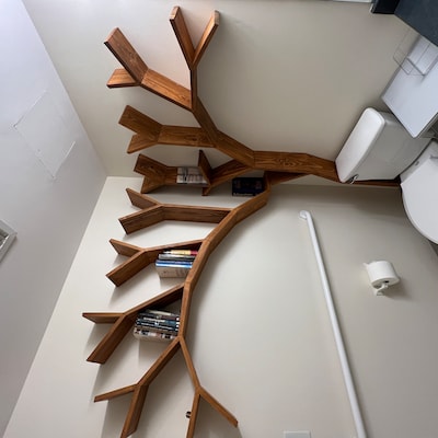 Decorative Wooden Tree Bookcases, Decorative Library, Farmhouse ...