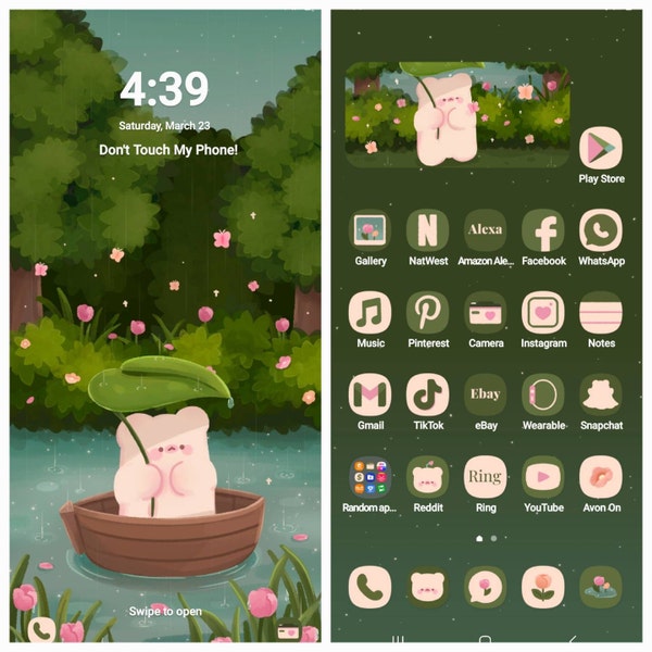 Mellow Rain Ios / Ipados / Android Theme - Etsy