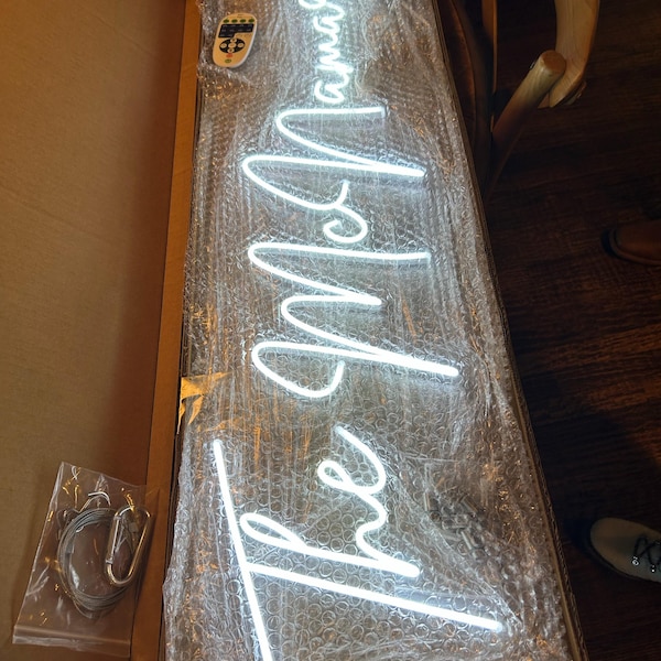 Custom Wedding Neon Sign, Battery Operated Upgrade Available Wedding ...