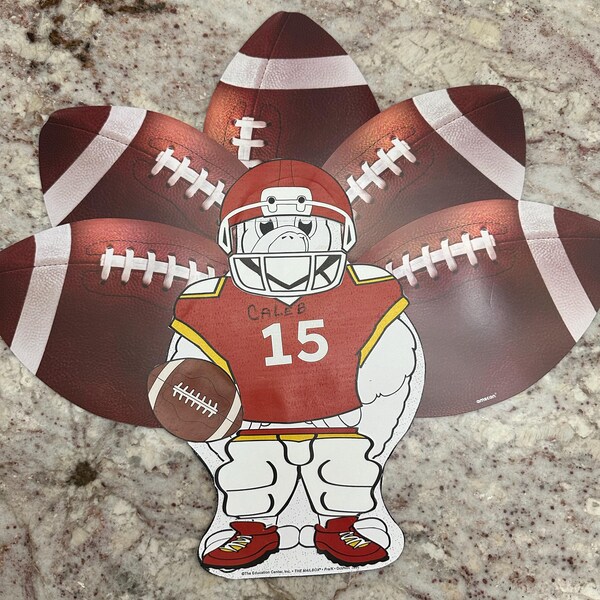 Disguise a Turkey-red/ Yellow Football Player Disguise-resizable! - Etsy