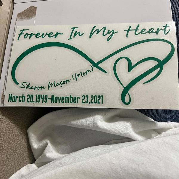 In Memory Car Decal, Memorial Window Decal, in Loving Memory Car ...