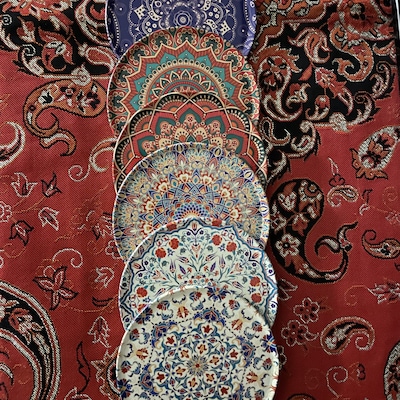 Placemats / Mediterranean Persian Pattern Placemats Set of 2, 4, 6 ...