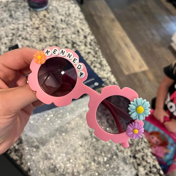 Personalized Sunglasses for Kids, Daisy Glasses, Neutral Glasses ...
