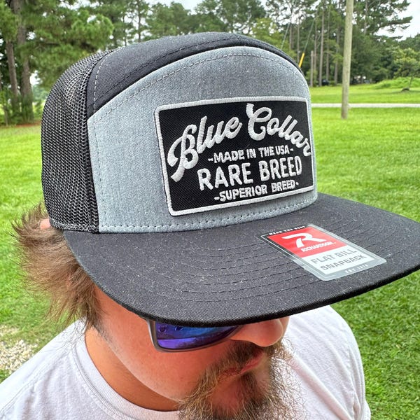 MESS UP HATS - Blue Collar Hat - Blue Collar Worker - Lineman - Etsy Canada