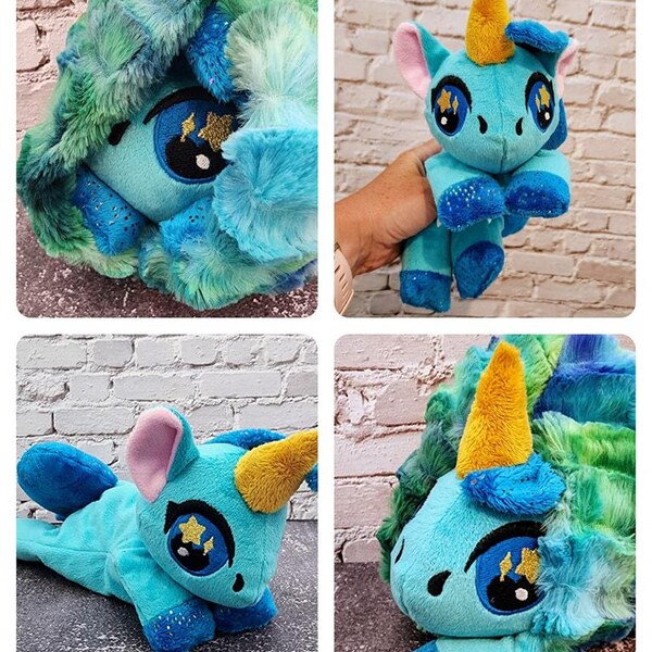 Reversible Unicorn Plush Sewing Pattern .pdf Tutorial Chibi Pegasus ...