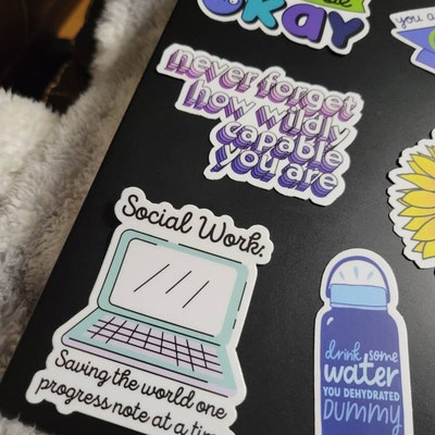 Social Worker Sticker, Social Work Decal, Never Underestimate a Social ...