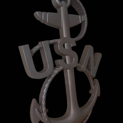 Navy Aviation Structural Mechanic AM Rating Badge 3D Stl - Etsy