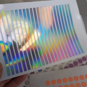 US Calendar Holiday Stickers, Holographic Planner Date Stickers ...