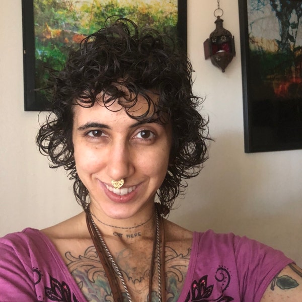 Ornate Septum Ring, Tribal Septum Hoop, Sterling Silver Septum Piercing ...