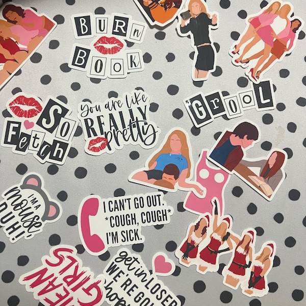 Mean Girls Sticker Pack, Mean Girls Movie, 20 Sticker Pack, Mean Girls ...