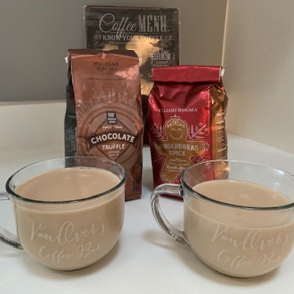 Custom Coffee Shop Mugs, Coworker Gift, Coffee Bar, Custom Wedding ...