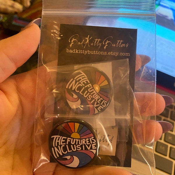 Inclusive Button or Magnet, Inclusivity, Trans Pin, Trans Button, We ...