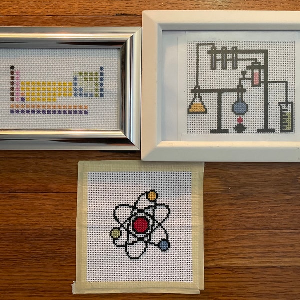 10 Pack Chemistry Cross Stitch Patterns | Science Cross Stitch | Nerd ...