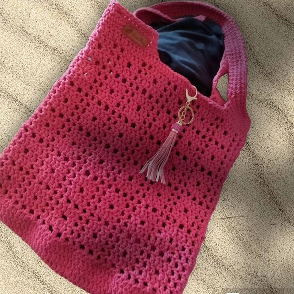 Crochet Tote Bag Pattern, Summer Bag, Tote Bag, Filet Crochet Bag - Etsy