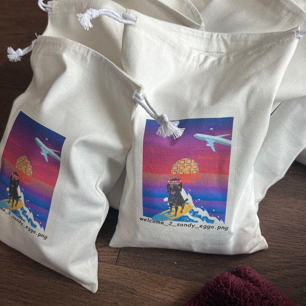 Custom Logo Drawstring Bags: Personalized Wedding & Business Gifts - Etsy