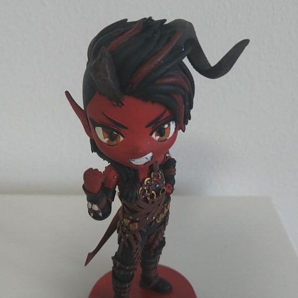 Chibi Karlach - Fierce Fighter - Baldur's Gate 3 Inspired - 3D Printed ...