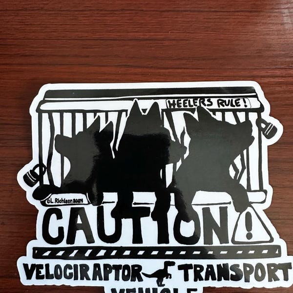 Heeler Decal, Blue Heeler Decal, Australian Cattle Dog Decal, Blue ...