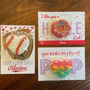 Valentines Printable Mini Cookie Card 3.5 X 5 - Etsy