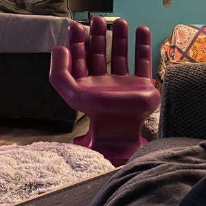 Dark Red LEFT Hand Shaped Chair 32 Tall Adult Size 70's Retro EAMES ...