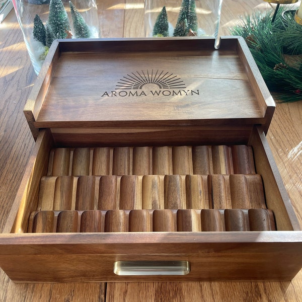 Functional Essential Oil Storage Drawer Box Personalized Custom ...