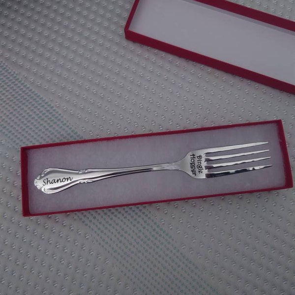 Dingle Hopper Fork Ariel Princess Little Mermaid Inspired Engraved Fork ...