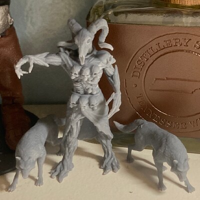 Leshy With Wolves / Forest Spirit / Leszy Miniature for Dungeons ...