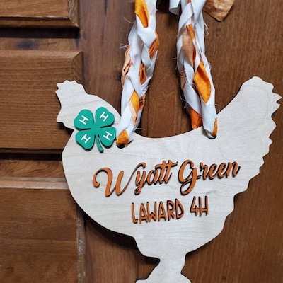 Show Pig Stall Sign, Wood Livestock Show Sign With 3D Raised Letters ...