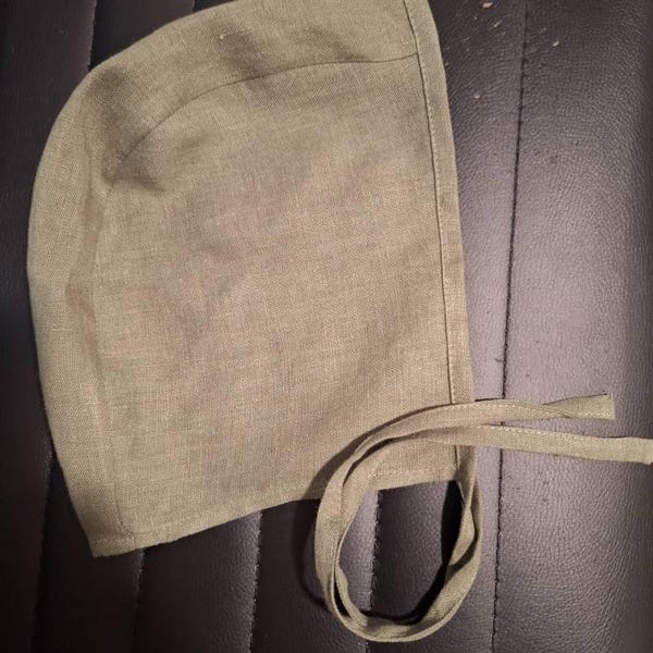 Linen Coif - Medieval Headwear for Men - Reenactment & LARP Cap ...