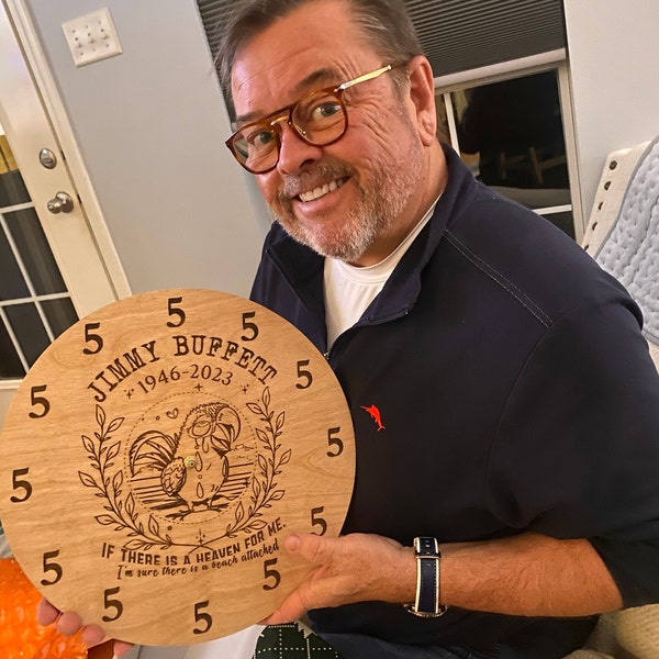 Jimmy Buffett Memorial Clock - Etsy
