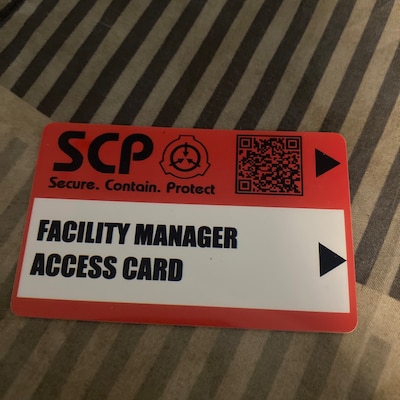 SCP Foundation Secure Access ID Card Updated Design - Etsy