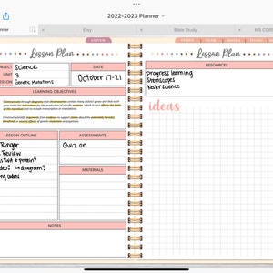 2023-2024 Digital Teacher Planner for Goodnotes Jan, Jul, Aug and Sept ...