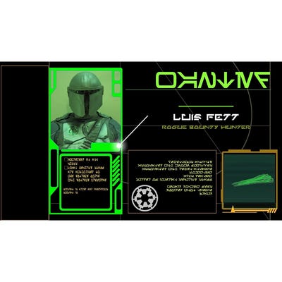 Sci Fi Display HUD Star Wars Inspired Digital Animated Display HD 16:9 ...
