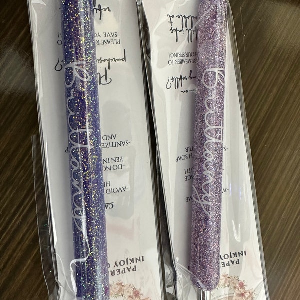 Personalized Purples Glitter Inkjoy Pen: Black, Blue or Purple Ink - Etsy
