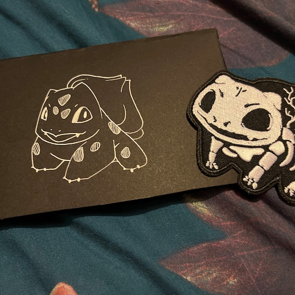 Spooky Bulbasaur Patch - Etsy